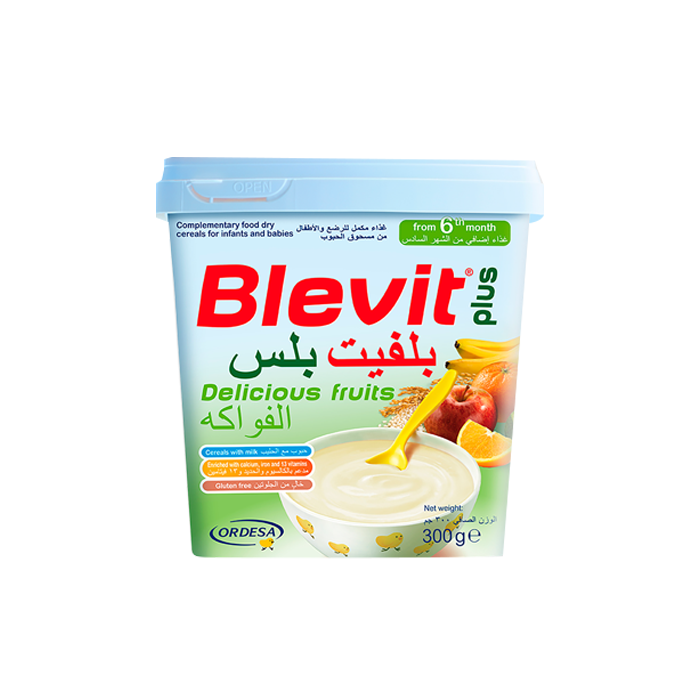 Buy Blevit Plus Delicious Fruits Dry Cereals 300 g | Life Pharmacy