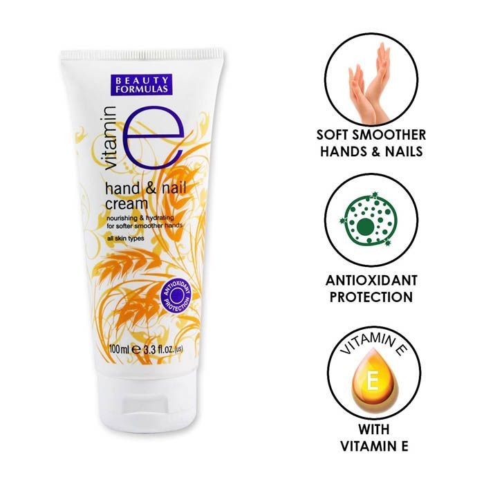 Buy Beauty Formula Vitamin E Hand & Nail Cream 100 ml | Life Pharmacy