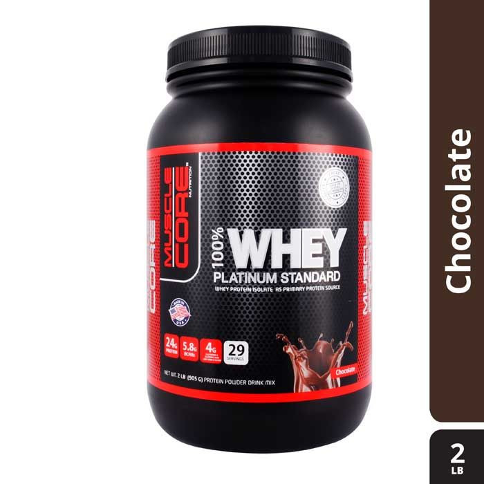 Buy Muscle Core 100% Whey Platinum Standard 2 lb Chocolate | Life Pharmacy