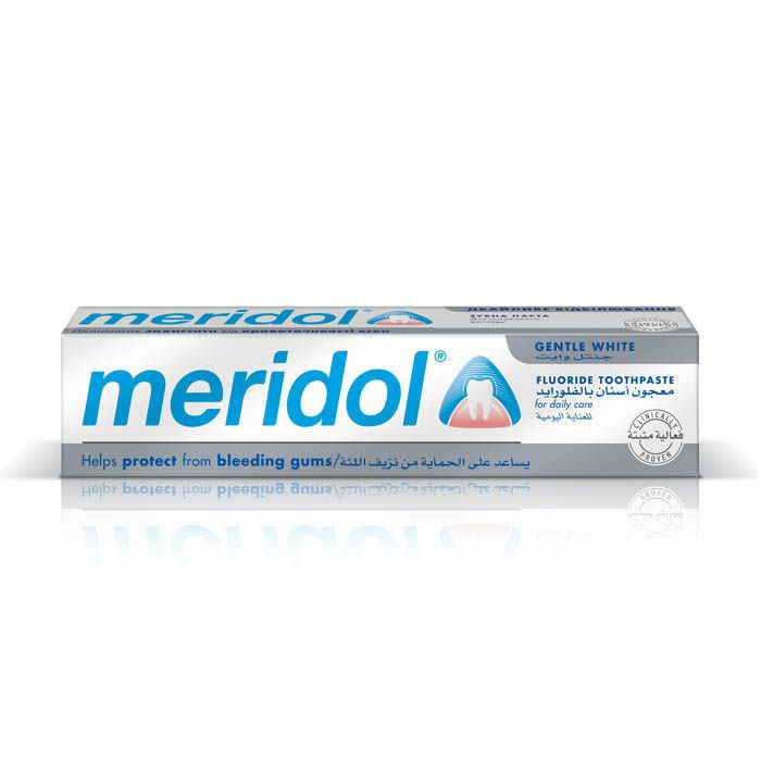 Buy Meridol Fluoride Tooth Paste Gentle White 75 ml | Life Pharmacy