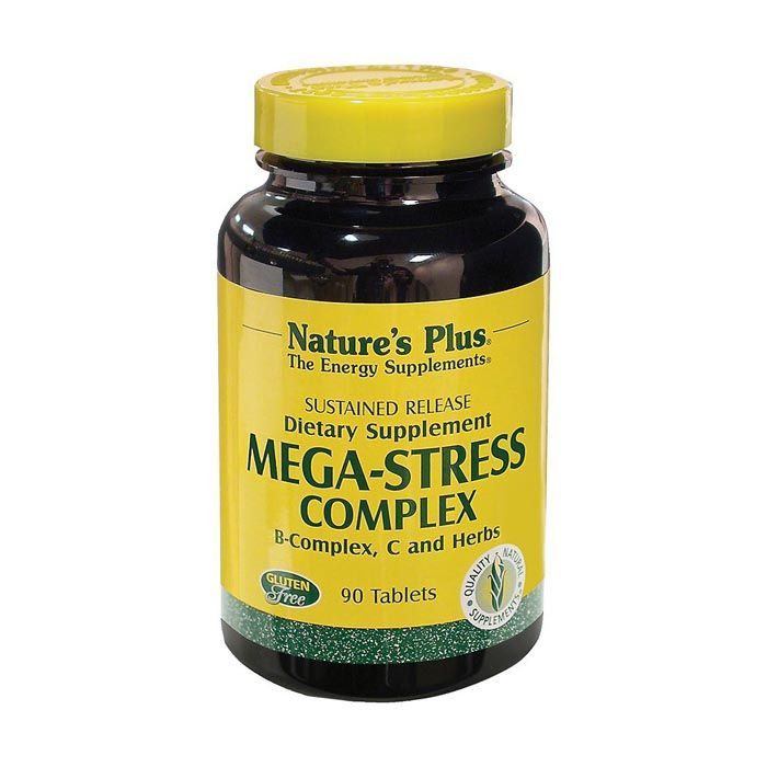 Buy Natures Plus Mega Stress Complex Sustained Release 90 Tablets ...
