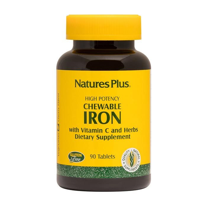 Buy Natures Plus Chewable Iron With Vitamin C & Herbs 90 Tablets | Life ...