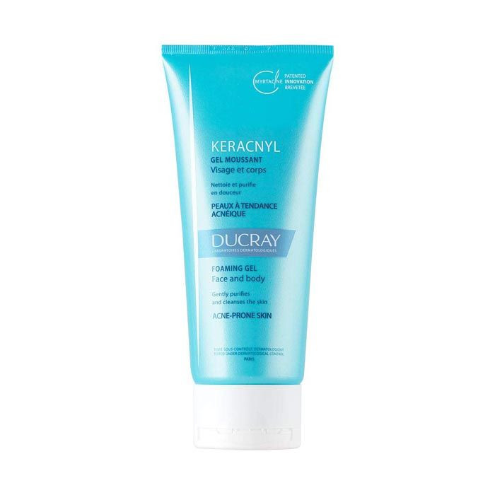 Buy Ducray Keracnyl Face & Body Foaming Gel For Acne 200 ml | Life Pharmacy