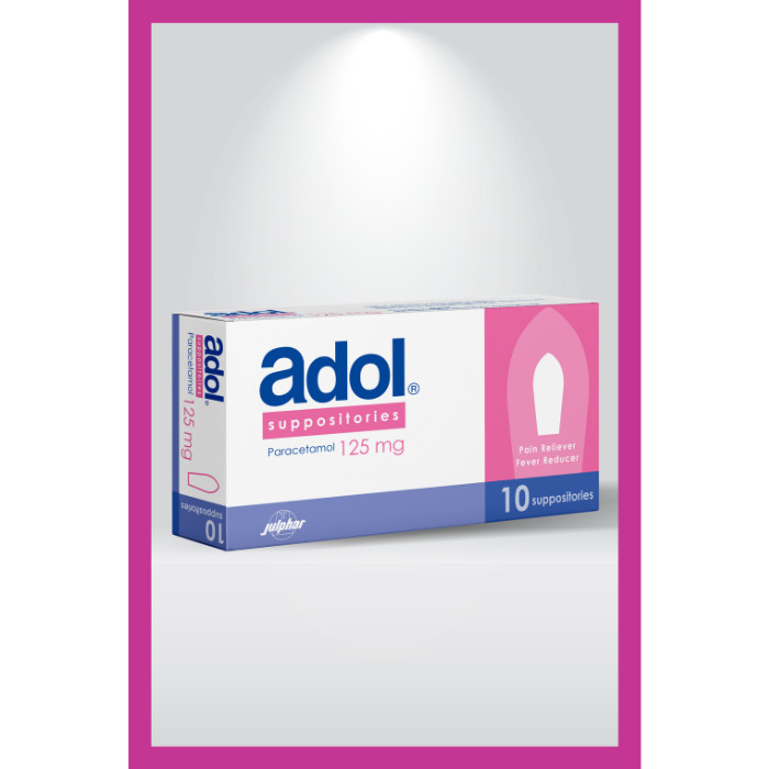 Buy Adol 125mg Suppositories 10's online at best price in the UAE ...