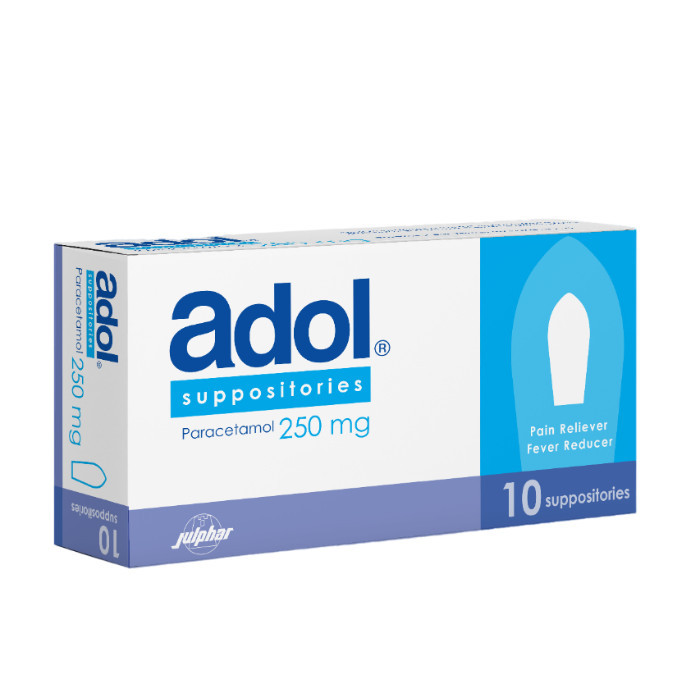 Buy Adol 250 mg Suppositories 10's online at best price in the UAE ...