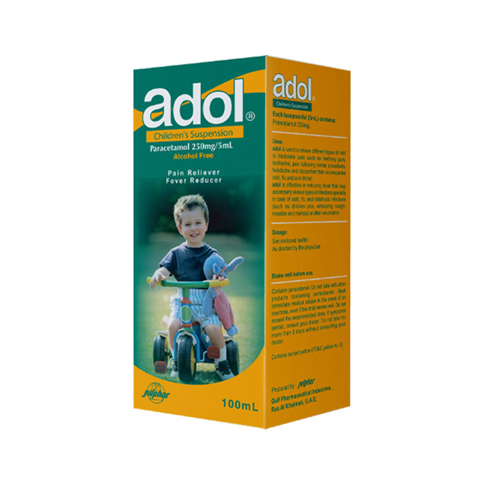 Buy Adol 250 mg/5ml Children's Suspension 100 ml Bottle online at best ...