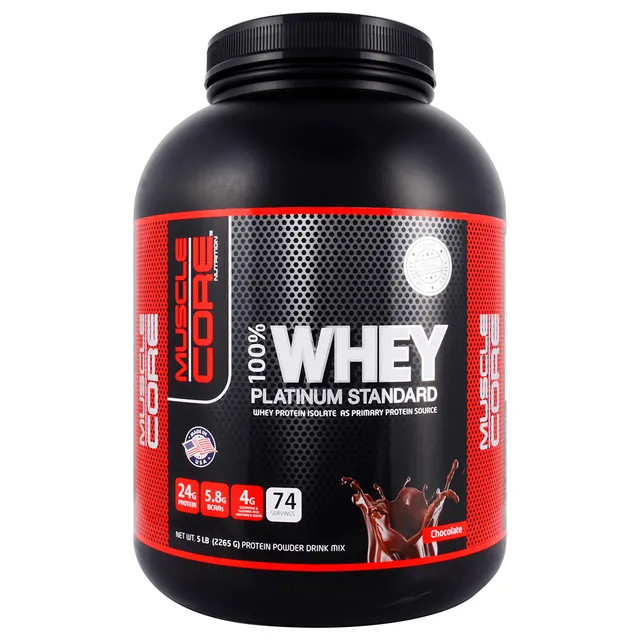 Buy Muscle Core 100% Whey Platinum Standard 5 Lb Chocolate online at ...