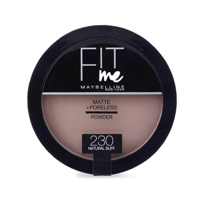Maybelline Fit Me Matte Poreless Powder+Sponge 230 Natural Buff - Life ...