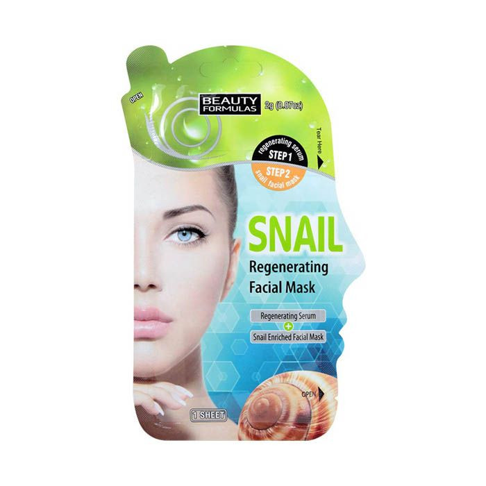Buy Beauty Formulas Snail Facial Mask 2 g +1 Sheet | Life Pharmacy