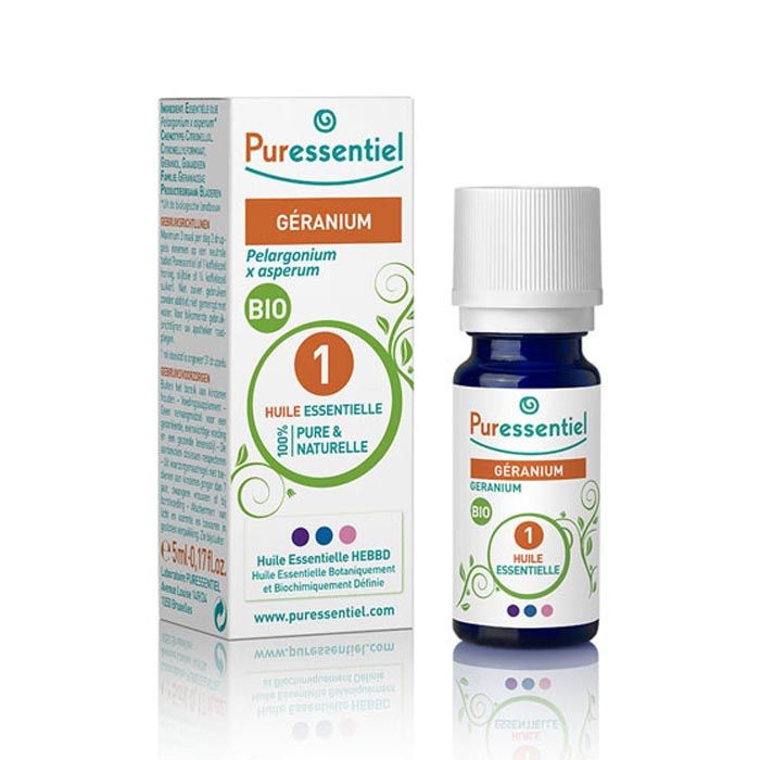 Buy Puressentiel Organic Geranium Essential Oil 5 ml online at best ...