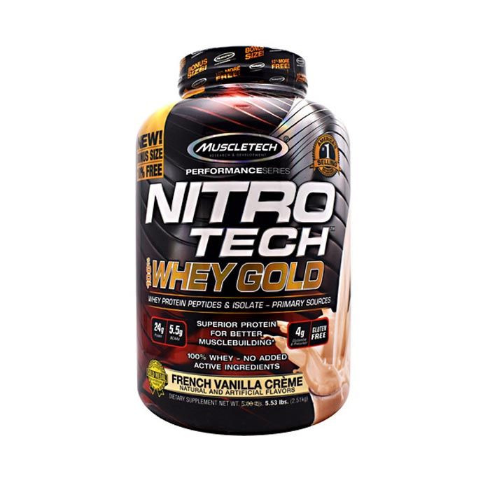 Buy Muscle Tech Nitro Tech Performance Series 100% Whey Gold French ...