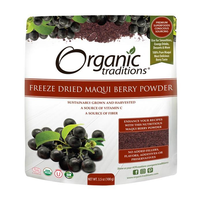 Organic Traditions Freeze Dried Maqui Berry Powder 100 g - Life ...
