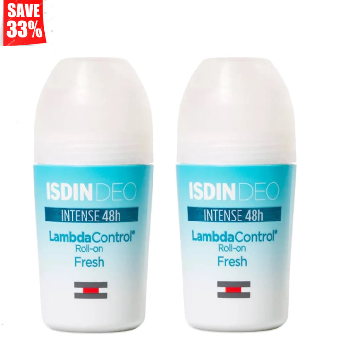 Buy Isdin Lambda Control Fresh Deo Roll On 50ml (2 pcs) 33% Off Promo online at best price in ...