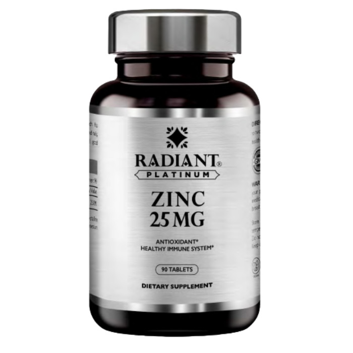 Buy Radiant Platinum Zinc 25mg 90 Tabs online at best price in the UAE ...