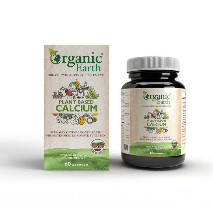 Buy Organic Earth Plant Based Calcium 60 Capsules online at best price ...