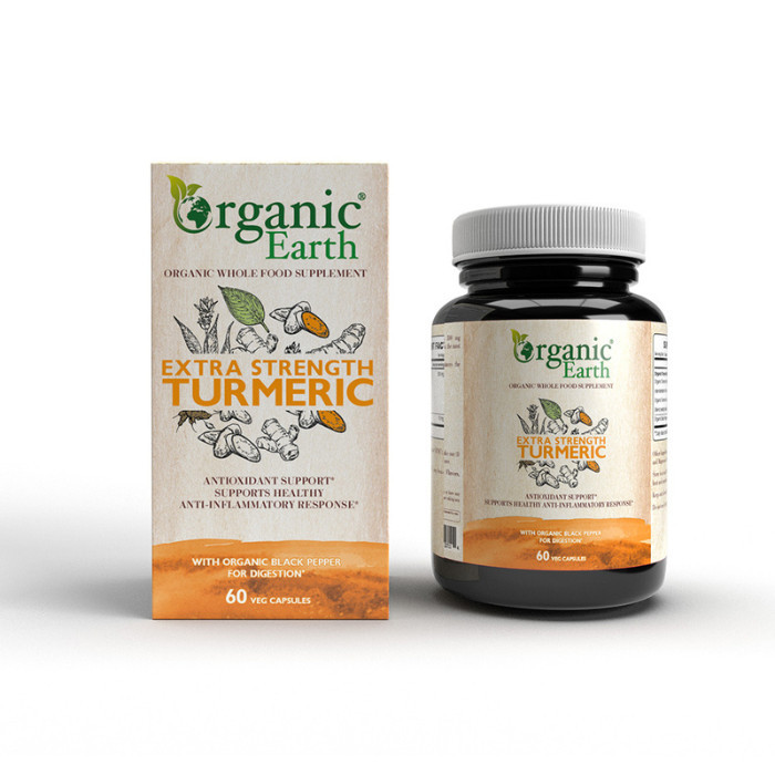 Buy Organic Earth Extra Strength Turmeric 60 Capsules online at best ...