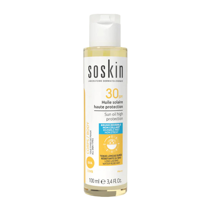 Buy Soskin 30 SPF Sun Oil High Protection 100ml online at best price in ...