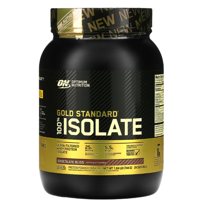 Buy Optimum Nutrition Gold Standard 100% Isolate Chocolate 1.58lb ...