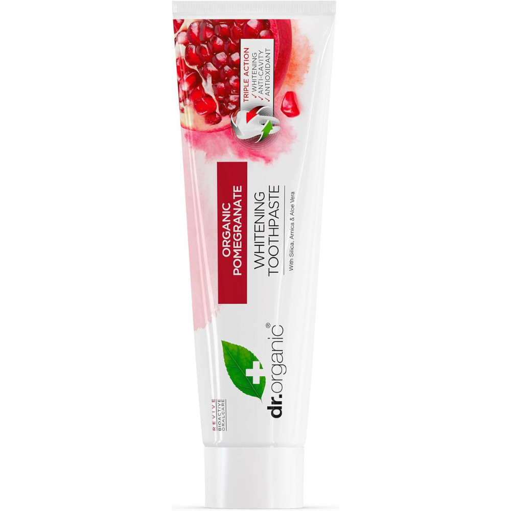 Buy Dr. Organic Triple Action Pomegranate Toothpaste 100ml | Life Pharmacy