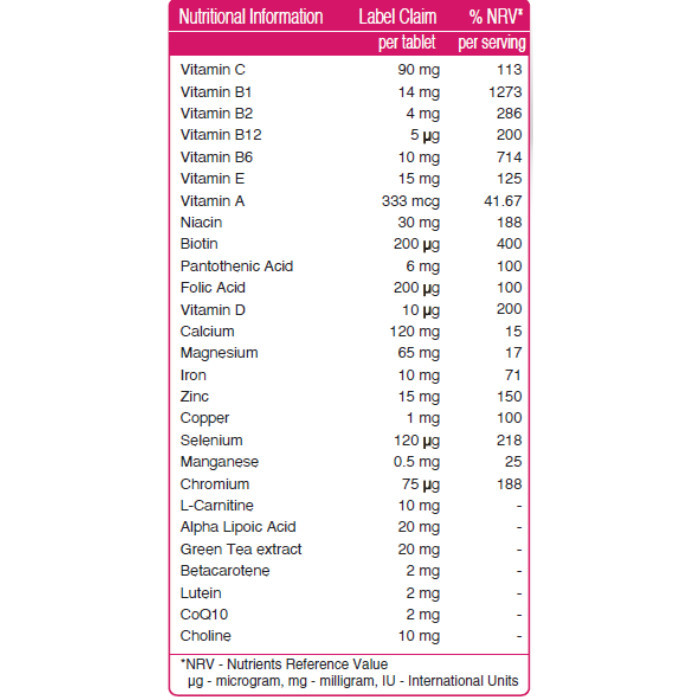 Buy Vital Health Woman 50+ Multivitamin Tab 30s online at best price in ...