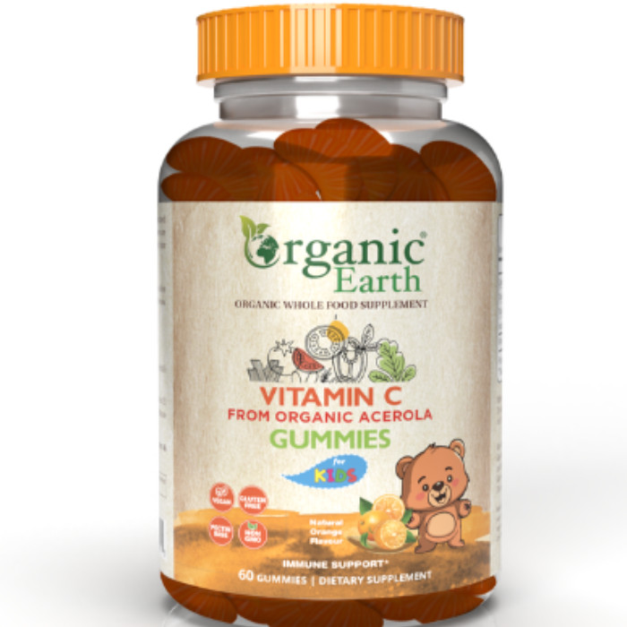 Buy Organic Earth Vitamin C Gummies for Kids 60’s online at best price ...