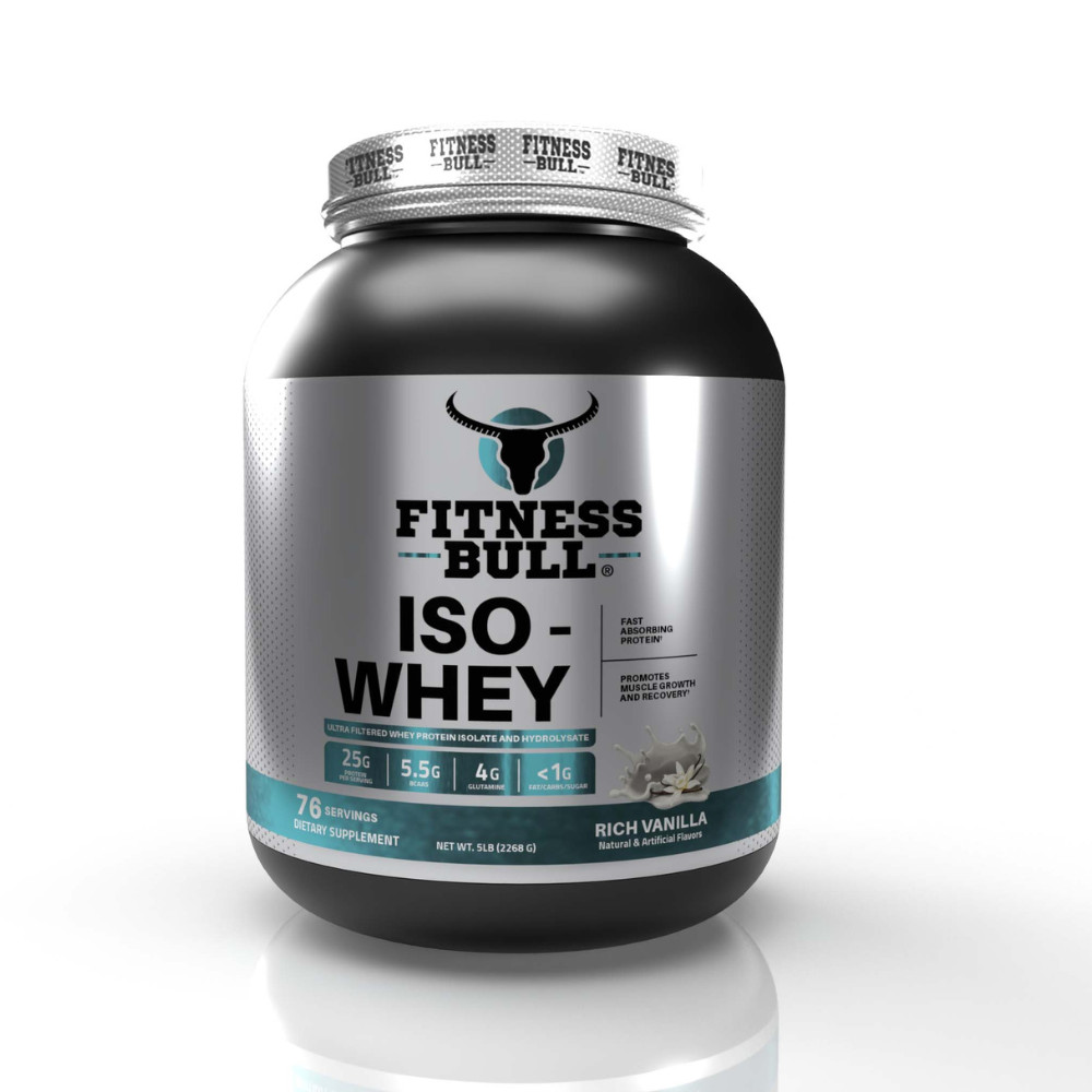 Buy Fitness Bull ISO Whey Rich Vanilla 5LB online at best price in the ...