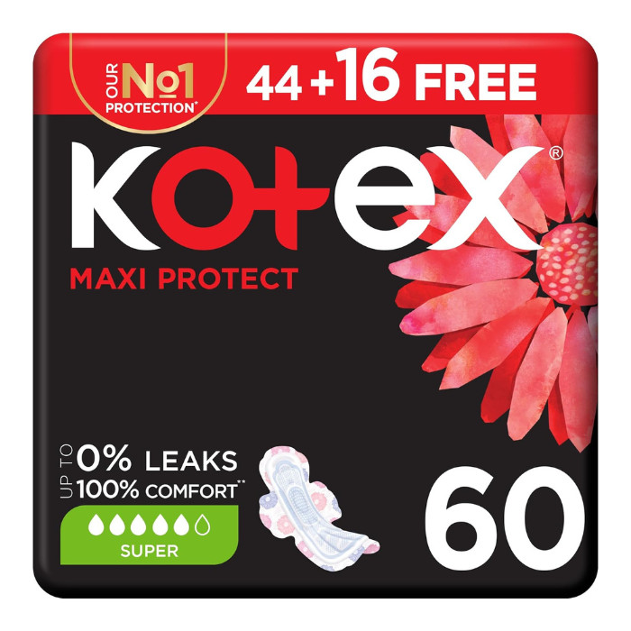 Buy Kotex Maxi Thick Pads Mega Pack Super 60s Promo online at best ...