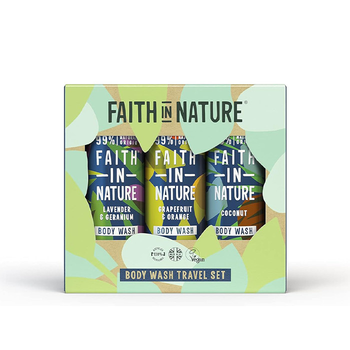 Buy Faith In Nature Body Wash Travel Set 100ml 3s online at best price ...