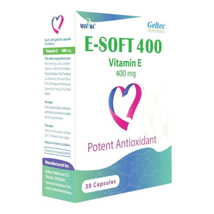 Buy Maxima E-Soft 400mg Vitamin-E 30s Capsules online at best price in ...