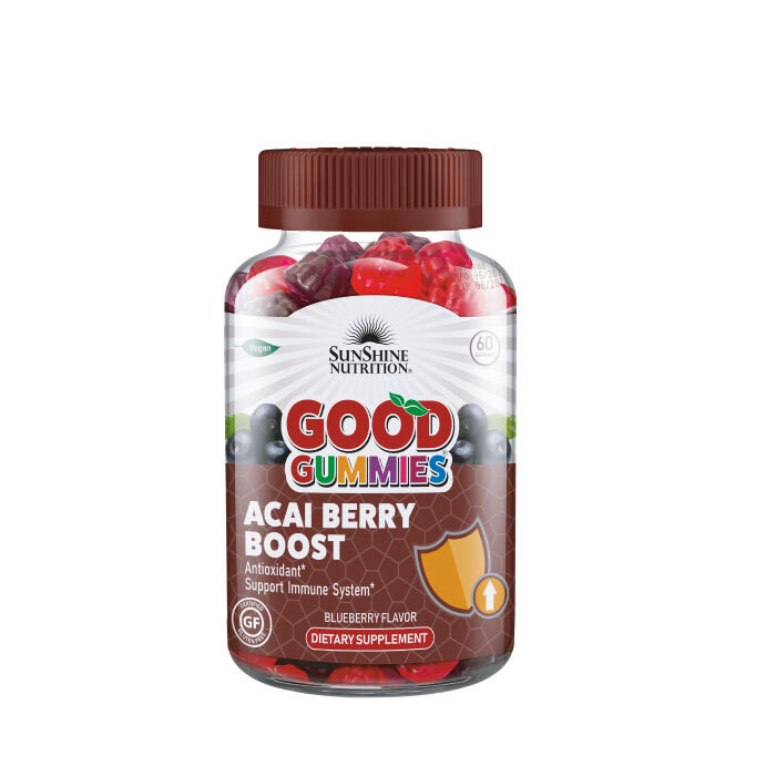 Buy Sunshine Nutrition Good Gummies Acai Berry Boost Gummies 60's ...
