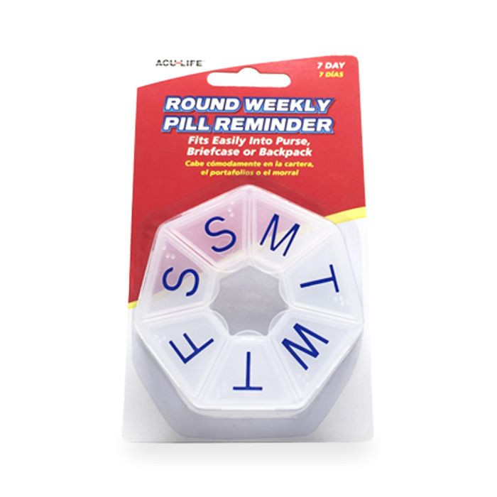 Buy Acu Life Round Weekly Pill Box | Life Pharmacy
