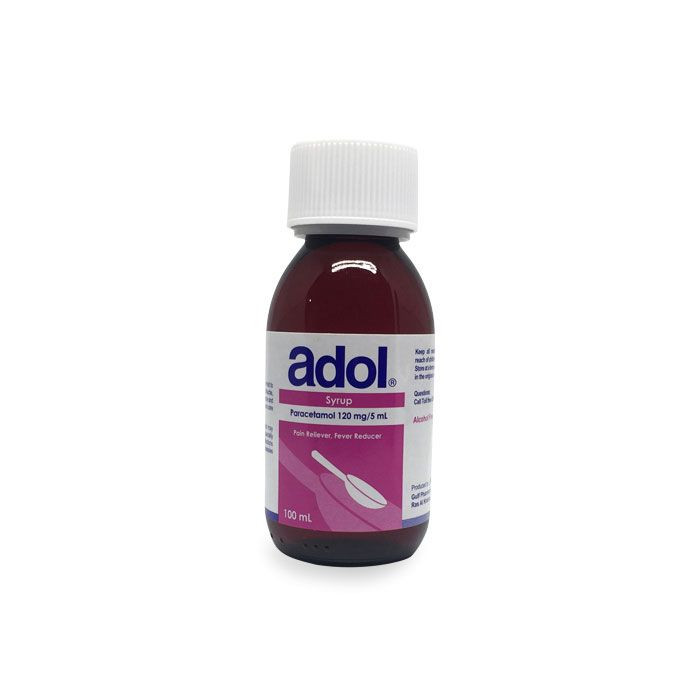 Buy Adol 120 mg/ 5ml Syrup 100 ml Bottle | Life Pharmacy