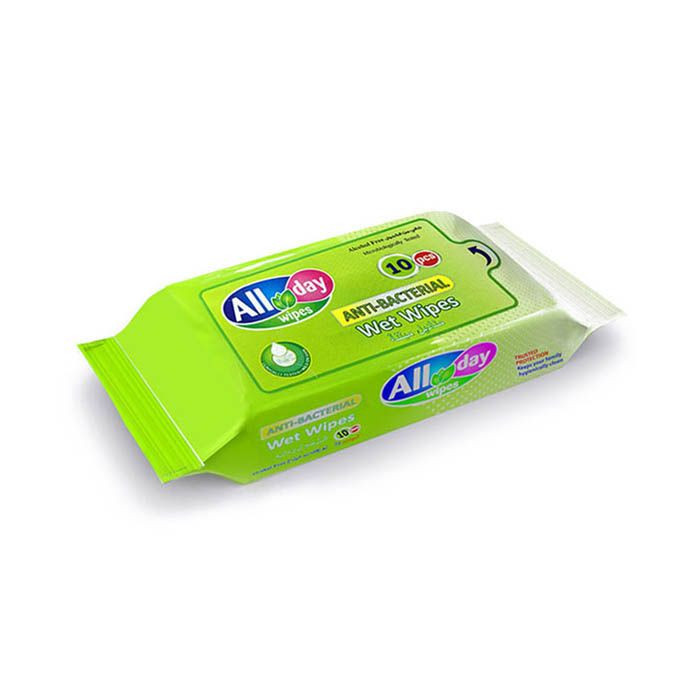 Buy All Day Antibacterial Wet Wipes 10's | Life Pharmacy