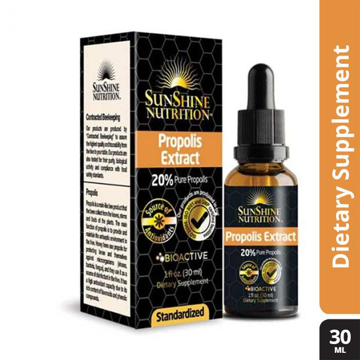 Buy Sunshine Nutrition Propolis Extract 20% Pure Propolis 30 ml | Life ...