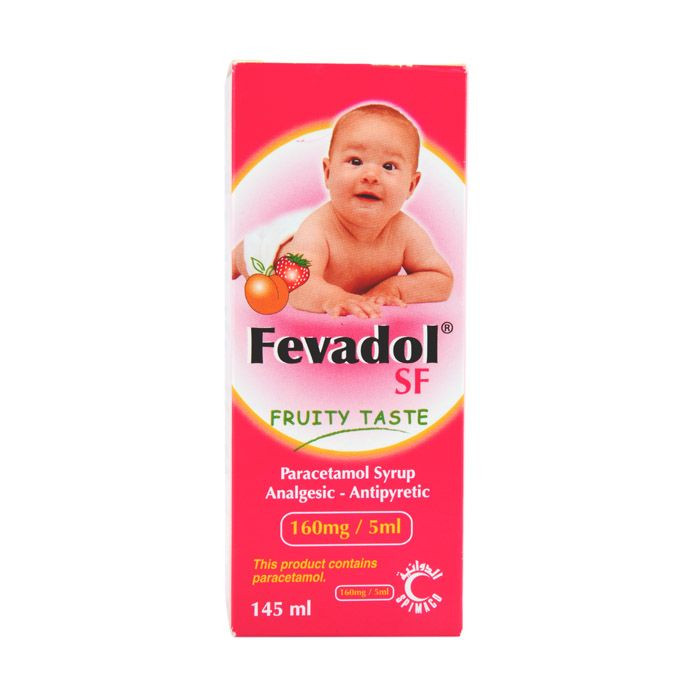 Buy Fevadol 160 mg /5ml Syrup (Sugarfree) 145 ml Bottle | Life Pharmacy