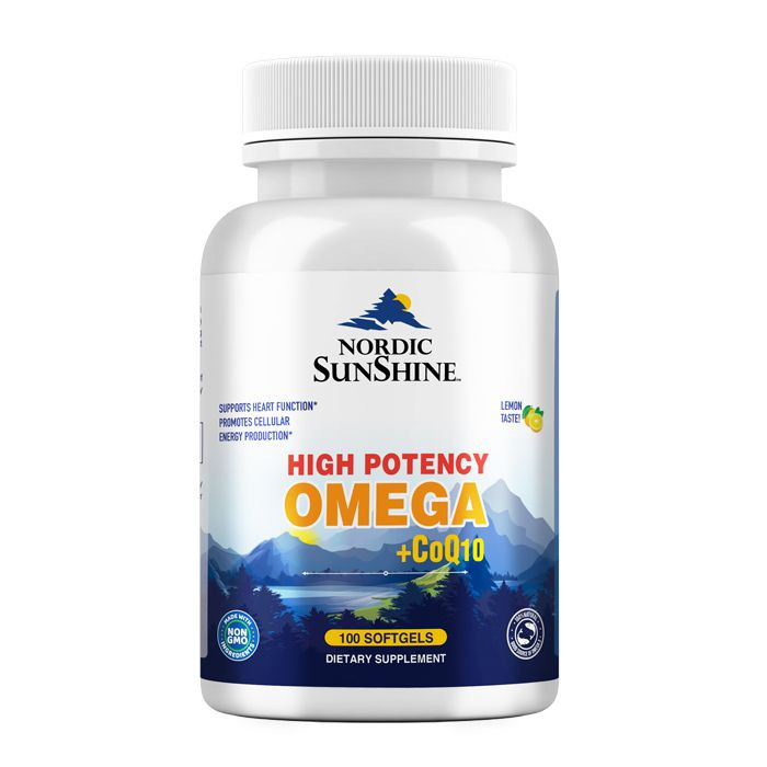 Buy Nordic Sunshine High Potency Omega 1280mg + Coq 10 100mg Softgels ...