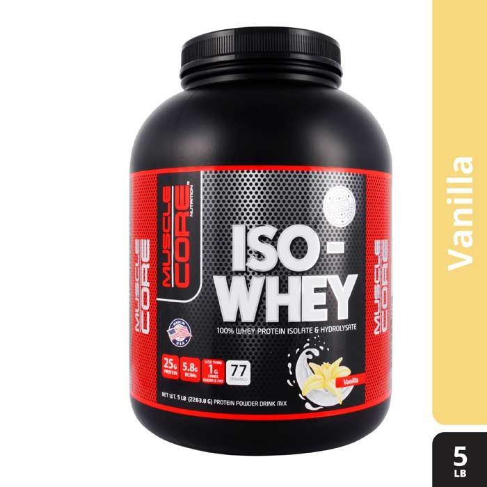 Buy Muscle Core Nutrition Iso Whey 5 lb Vanilla | Life Pharmacy