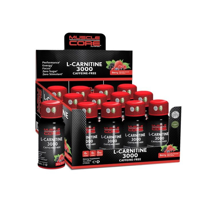 Buy Muscle Core L-Carnitine 3000mg Berry 60ml - Box Of 12 pcs online at ...