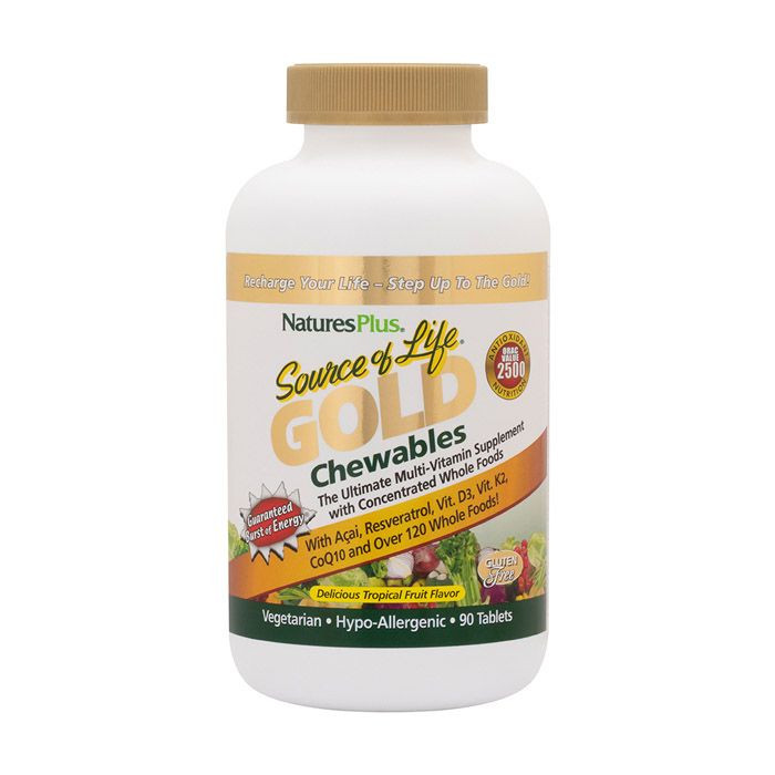 Buy Natures Plus Source Of Life Gold Chewable 90's | Life Pharmacy