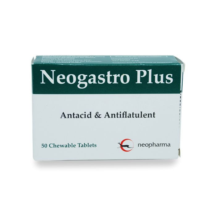 Buy Neogastro Plus Chewable Tablets 50's | Life Pharmacy