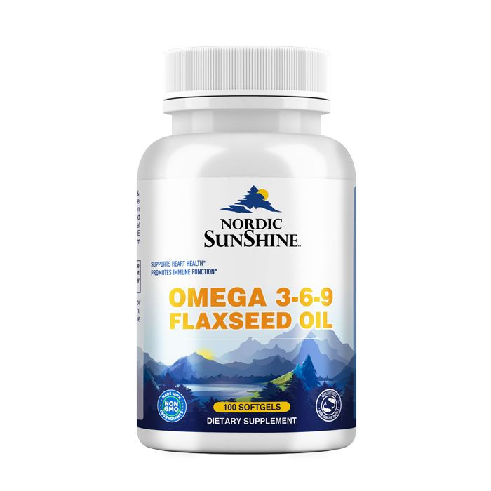 Buy Nordic Sunshine Omega 3-6-9 Flaxseed Oil 1000mg Softgels 100's ...