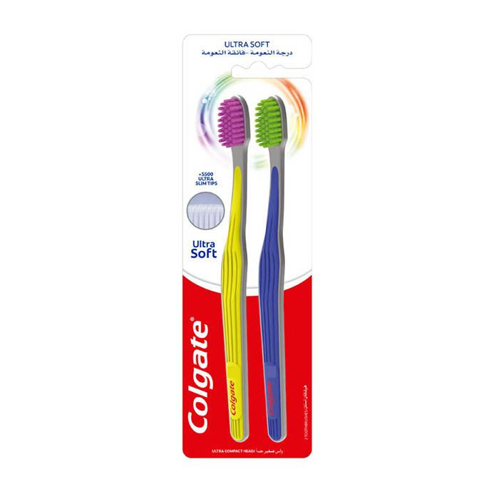 Buy Colgate Ultra Soft Toothbrush Compact Head x2 | Life Pharmacy