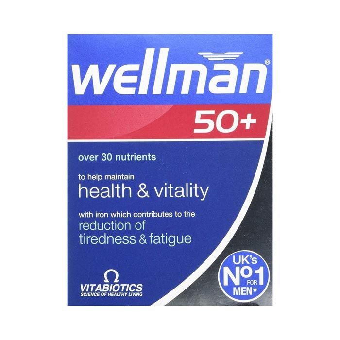 Buy Vitabiotics Wellman 50 + Tablets 30's | Life Pharmacy