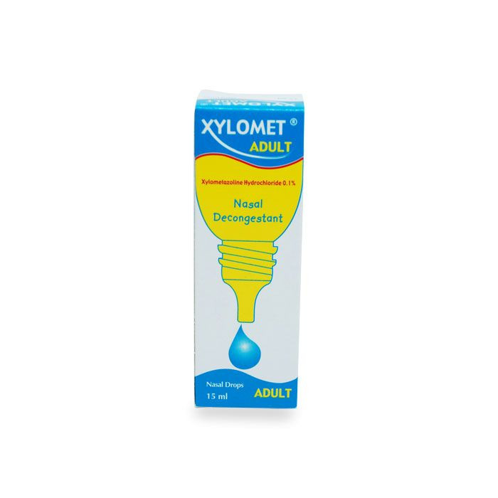 Buy Xylomet Adult 0.1% Nasal Drops Solution 15ml Bottle online at best ...